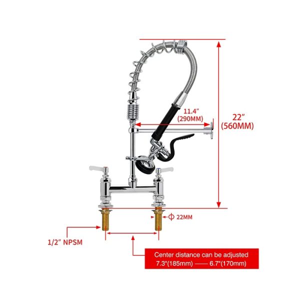 Commercial Taps - Stainless Steel - Heavy-Duty Kitchen Taps